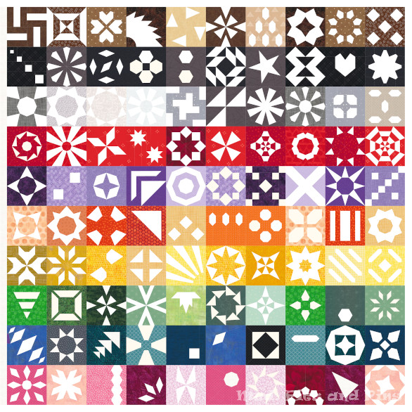 The Countdown Quilt Block List - Mud, Pies and Pins